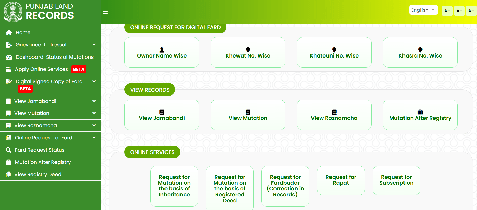 Punjab Land Records (PLRS) Online 2025 - Jamabandi, Fard & Mutation